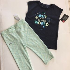 Under Armour | Matching Sets | Ua 2pc Tee Leggings Set 4t | Poshmark